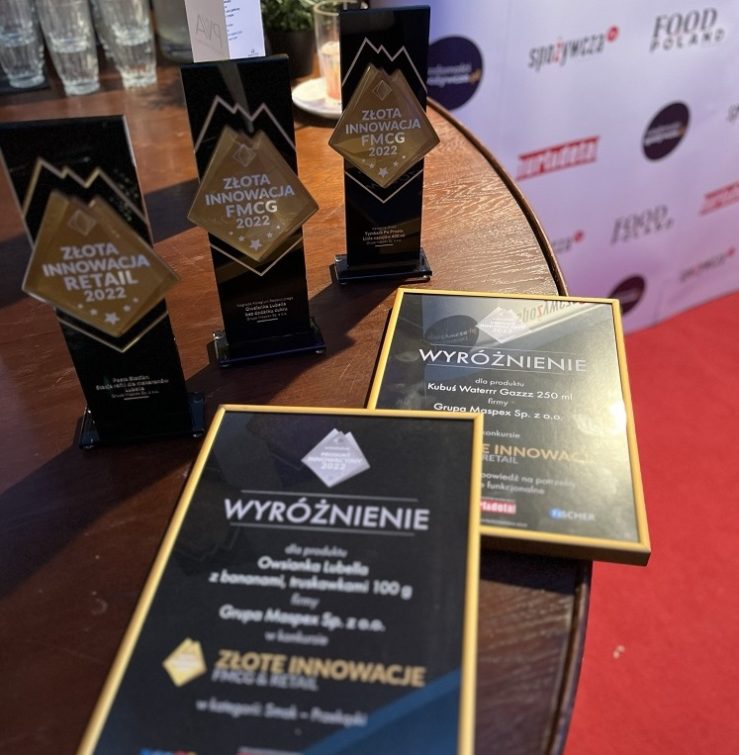 GRUPA MASPEX NAGRODZONA W KONKURSIE ZŁOTE INNOWACJE FMCG&RETAIL GRUPA MASPEX NAGRODZONA W KONKURSIE ZŁOTE INNOWACJE FMCG&RETAIL