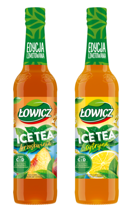 SYROPY O SMAKU MROŻONEJ HERBATY W SEZONOWEJ OFERCIE ŁOWICZA